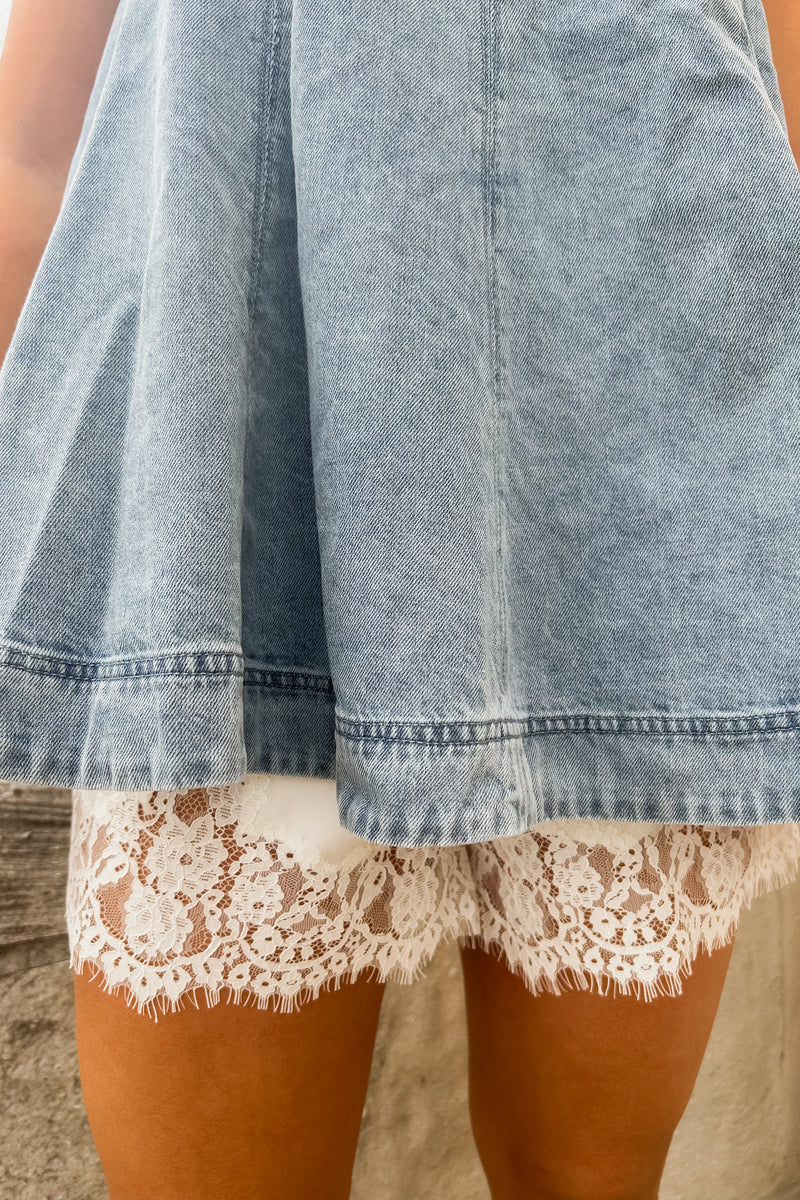 Chesney Lace Short- Cream – Simply Kate