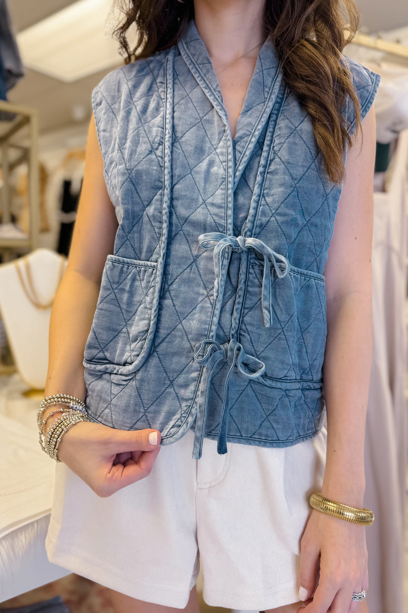 Tate Denim Vest – Simply Kate